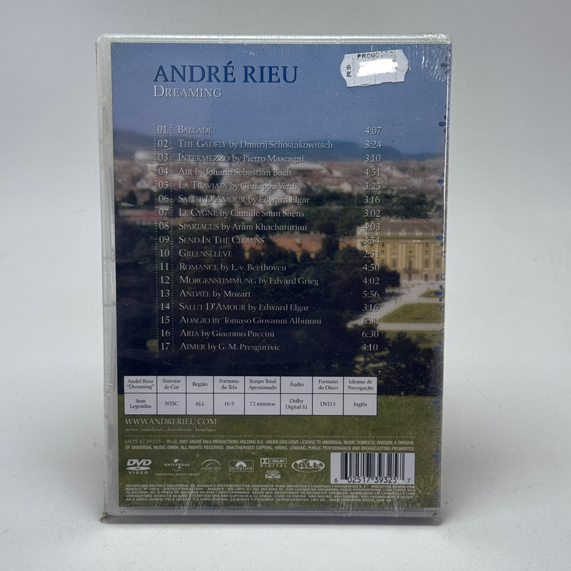 Dvd André Rieu - Dreaming - Baú Musical