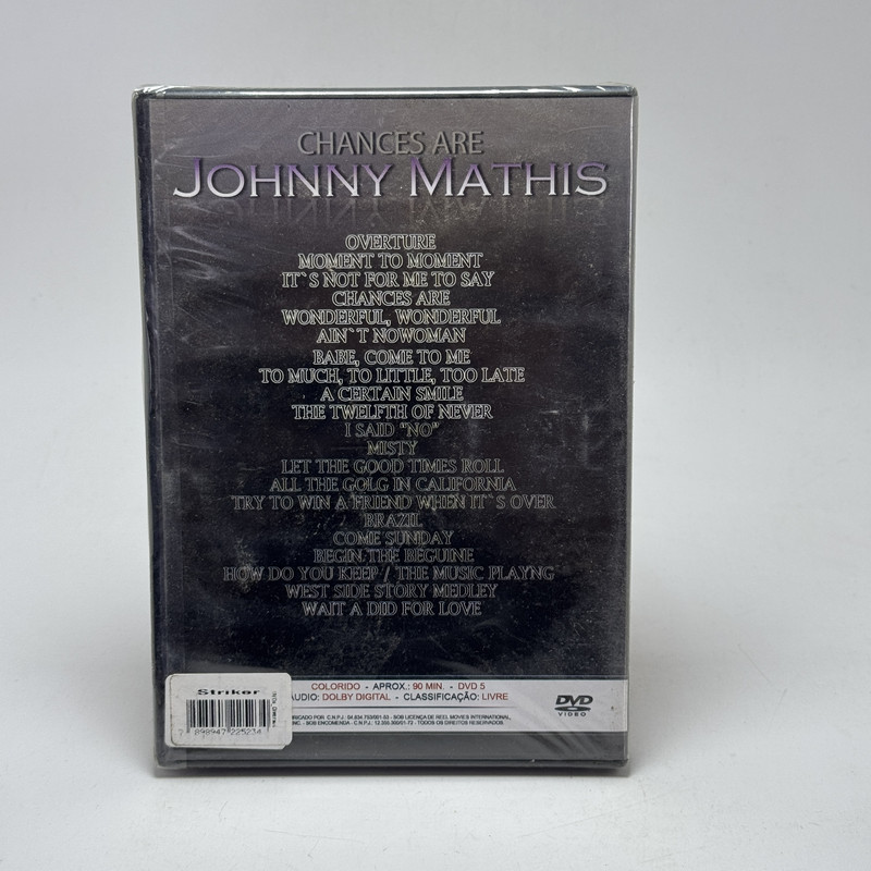 Dvd Johnny Mathis - Chances Are - Baú Musical