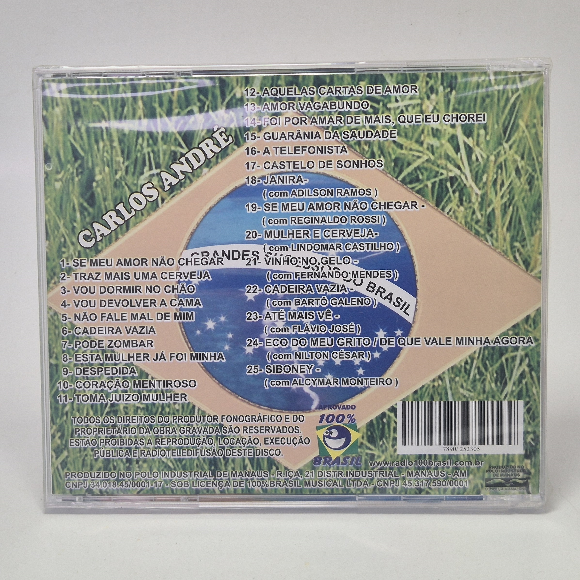 Cd Carlos André - Grandes Sucessos Do Brasil - Baú Musical