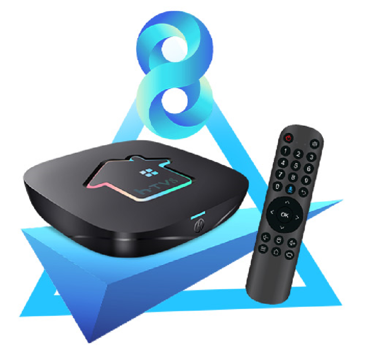 HTV 8 - H8 TV BOX ANDROID 9.0 IPTV VITALÍCIO WIFI 16GB + 2GB RAM - FAO ...