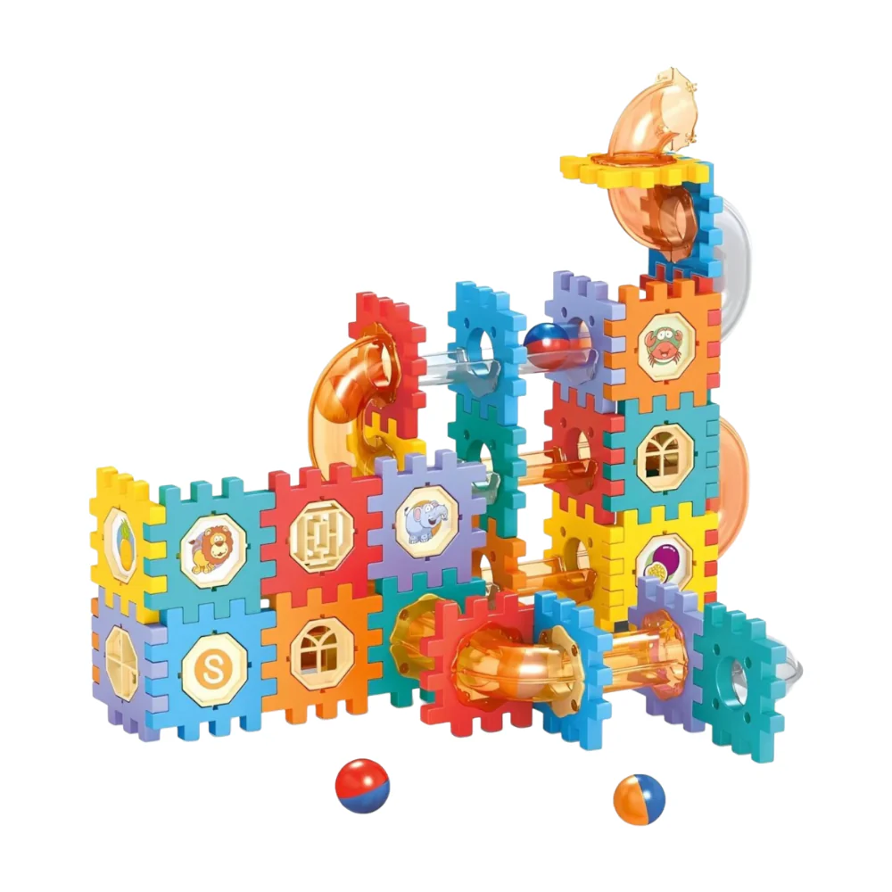 Pipeline Rolling Ball Building Blocks 49 peças - Optimus Robótica