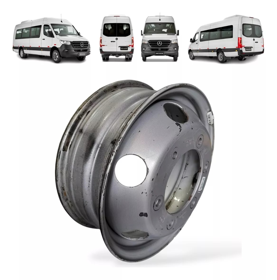 Roda Aro 16 - Sprinter 515 2018 A 2023 - PEÇAS E ACESSÓRIOS PARA SUA VAN