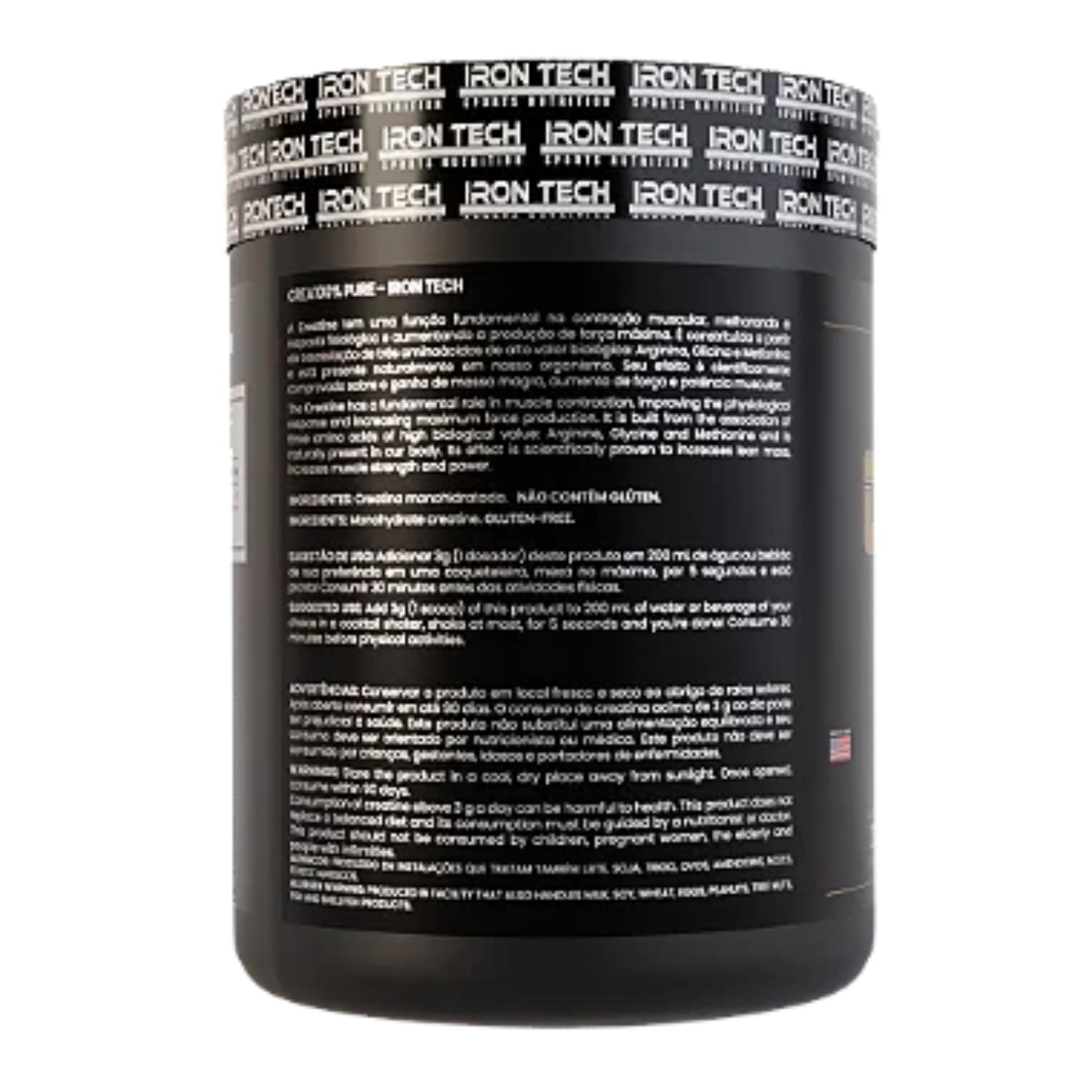 Crea100% Pure 200g - Iron Tech - Rei do Atacado Suplementos