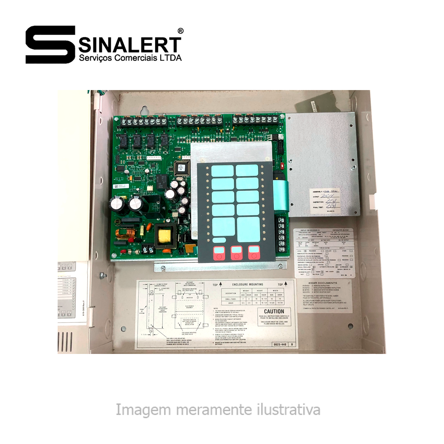 PAINEL DE LIBERAÇÃO DE SUPRESSÃO SIMPLEX 4004R (4004-9301) - Sinalert ...