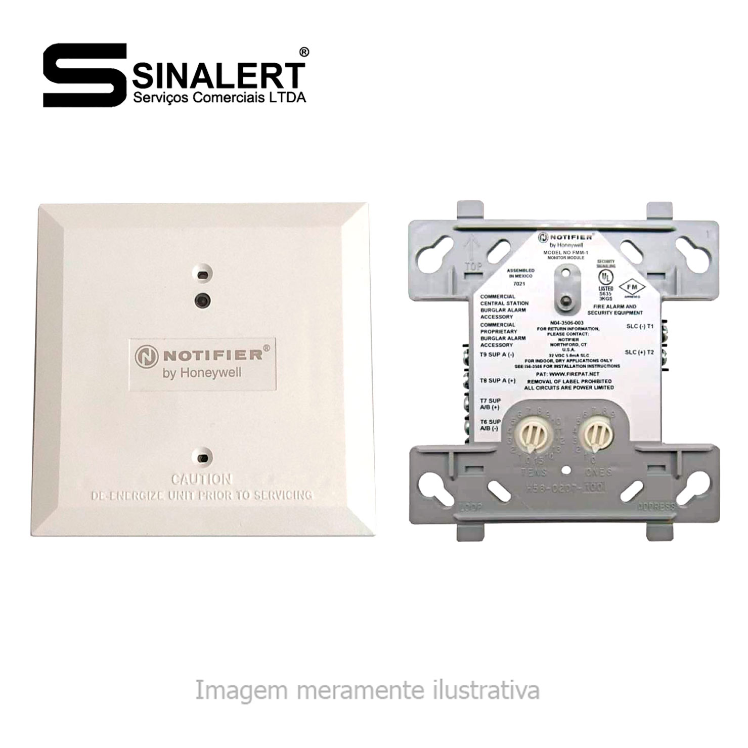 FMM-1 - Módulo Monitor Notifier - Sinalert – Equipamentos e serviços de ...