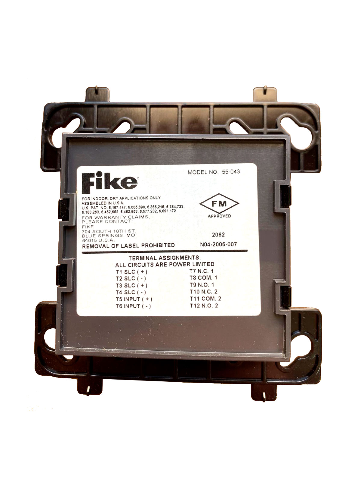 Modulo Rele Endereçável - Marca Fike - Modelo 55-043 - Sinalert ...