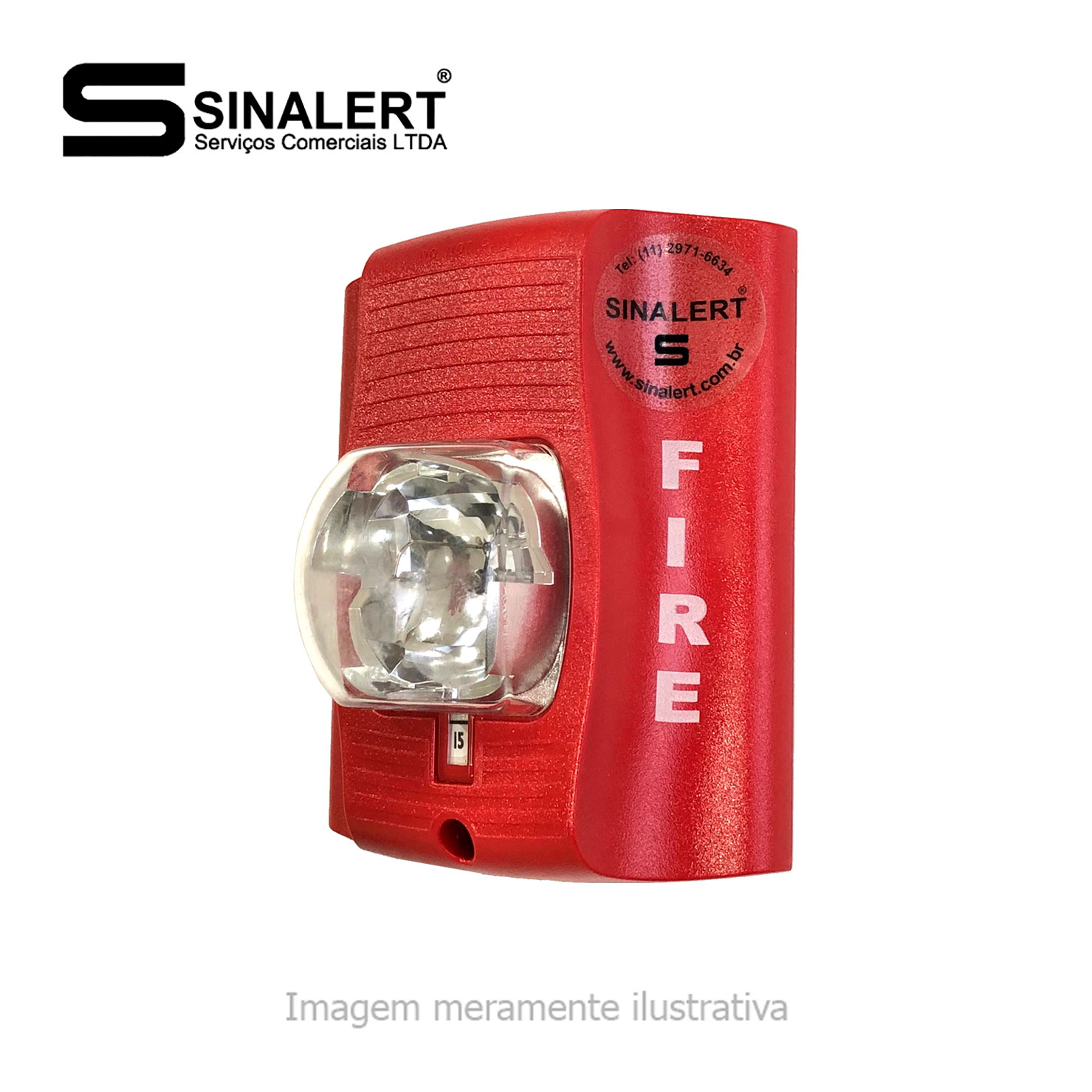 SR - SIRENE AVISADOR VISUAL - SYSTEM SENSOR - Sinalert – Equipamentos e ...