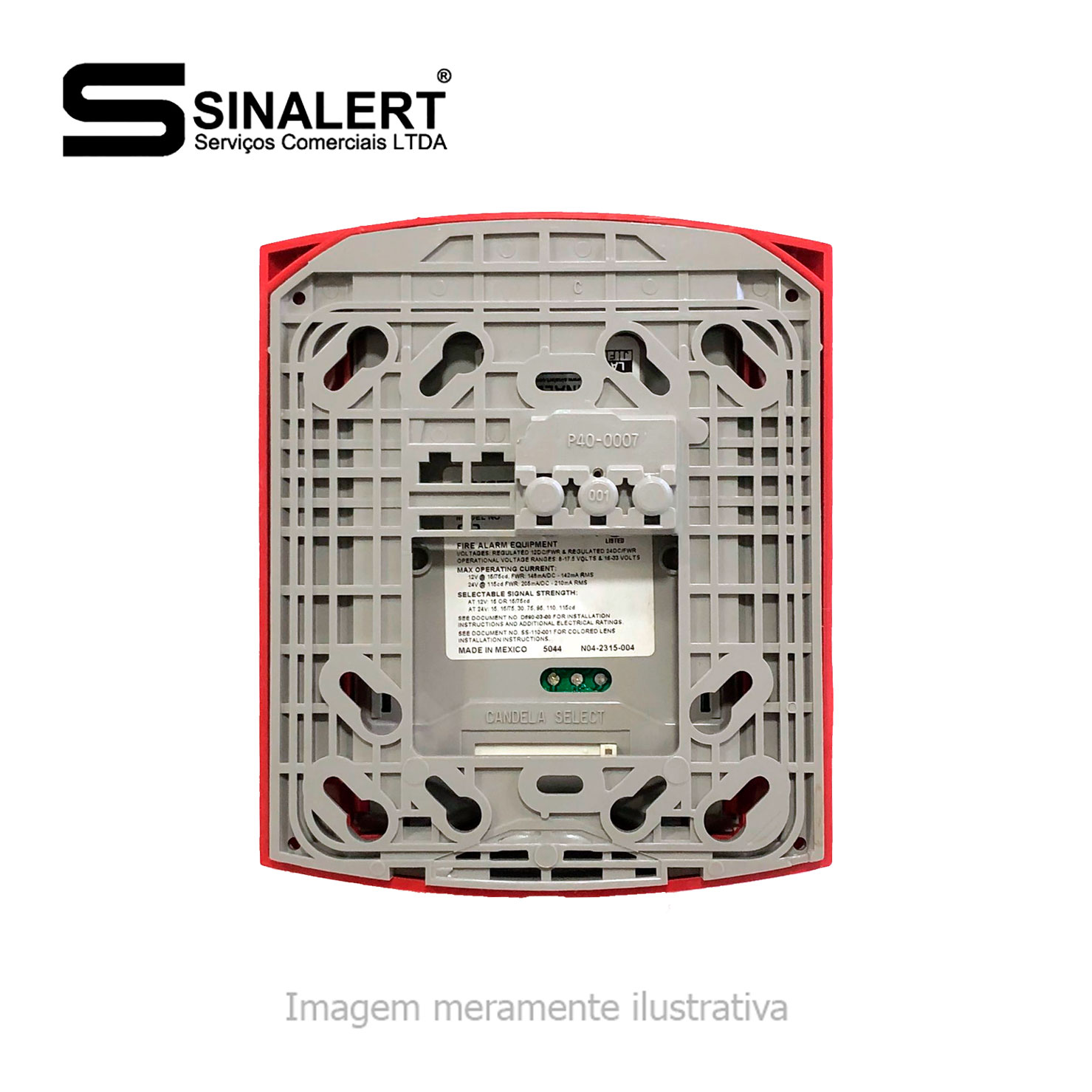 SR - SIRENE AVISADOR VISUAL - SYSTEM SENSOR - Sinalert – Equipamentos e ...