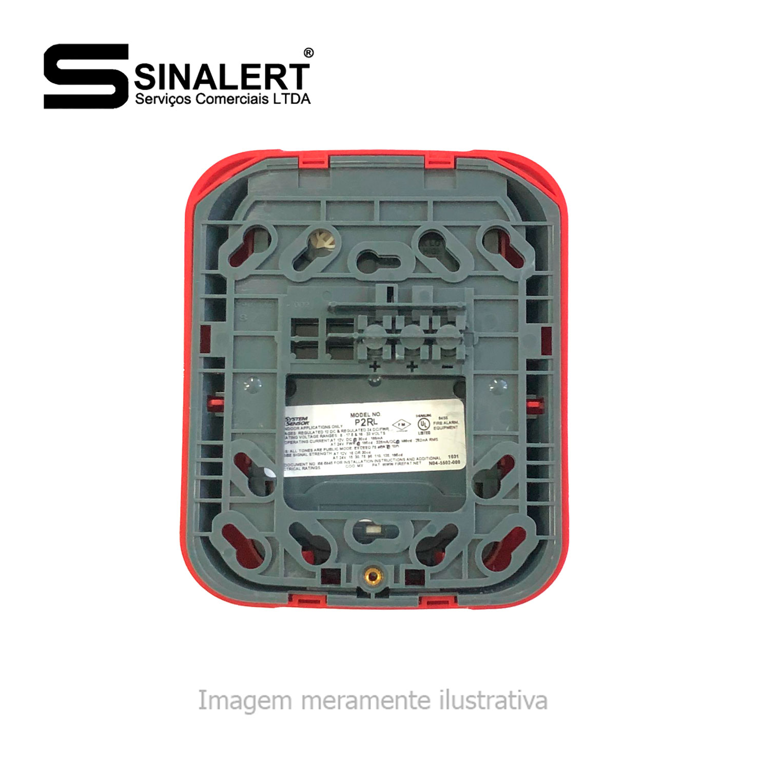 P2RL – SIRENE AUDIOVISUAL CONVENCIONAL- SYSTEM SENSOR - Sinalert ...