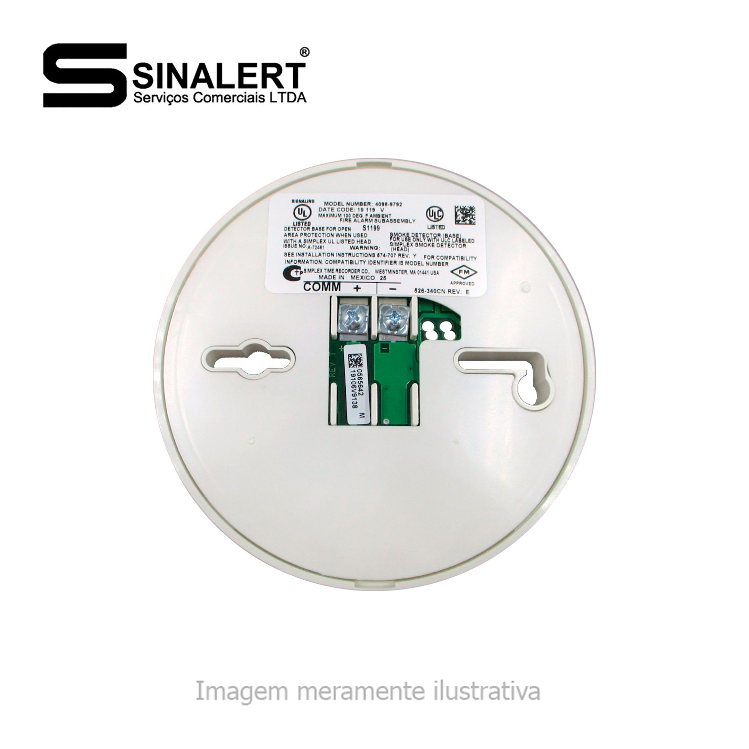 4098-9792 - BASE PARA DETECTOR ENDEREÇÁVEL SIMPLEX - Sinalert ...