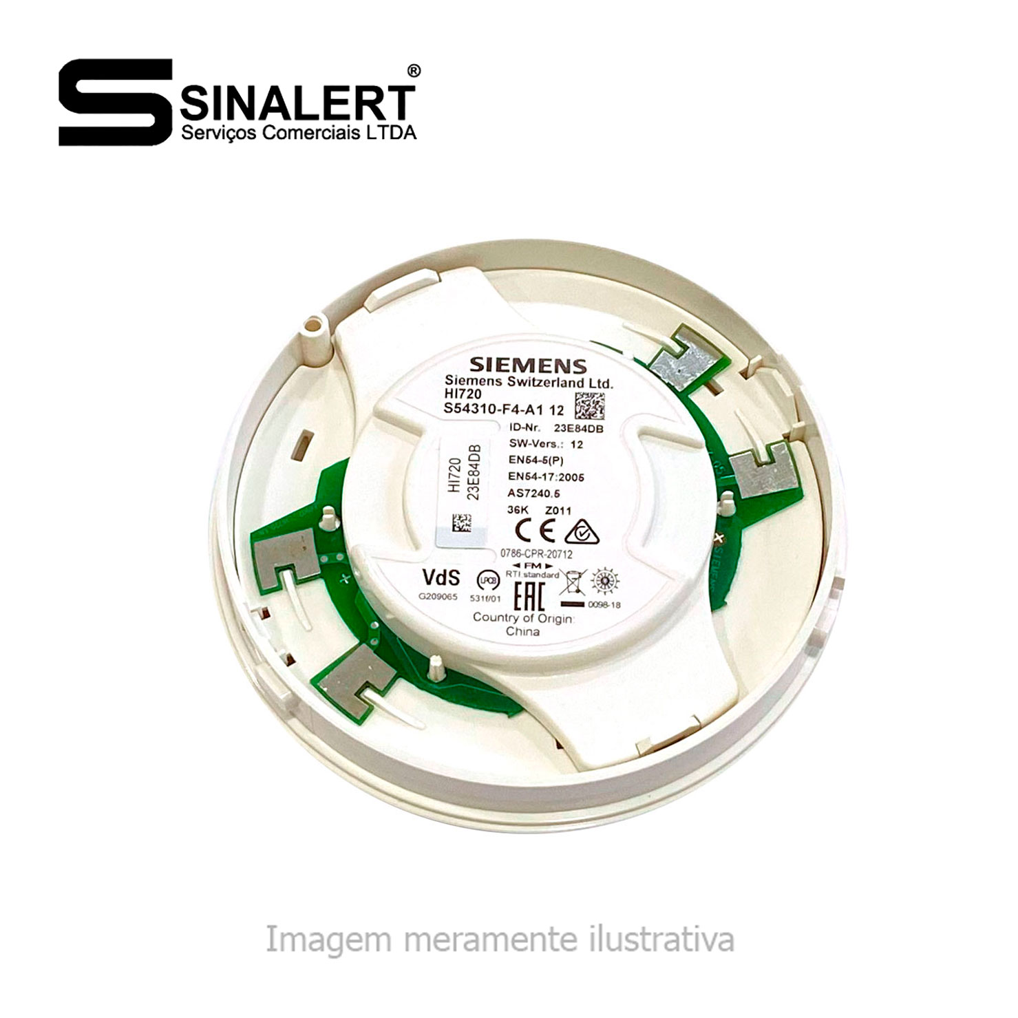 DETECTOR DE TEMPERATURA ENDEREÇÁVEL SIEMENS HI-720 - Sinalert ...