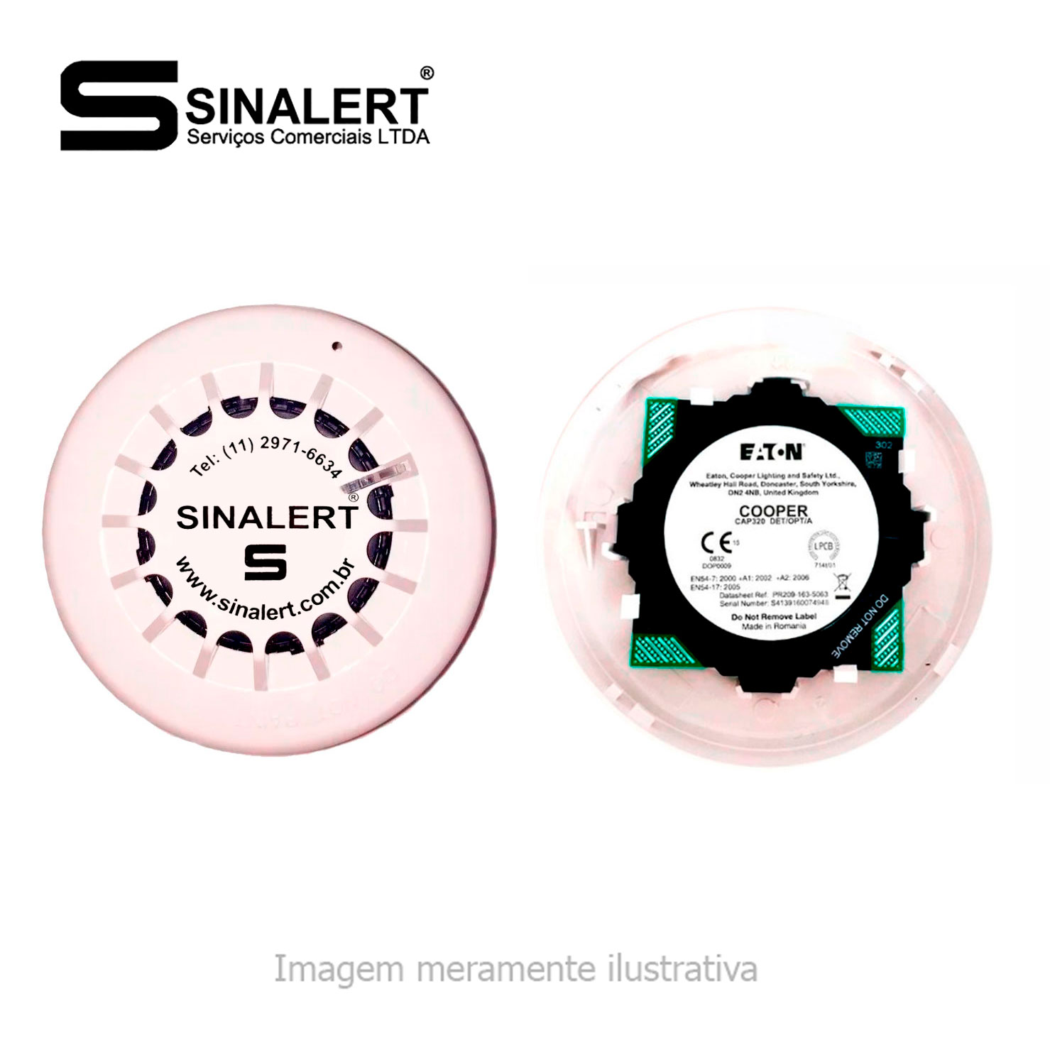 CAP320 - DETECTOR DE FUMAÇA ÓPTICO ENDEREÇÁVEL EATON - Sinalert ...