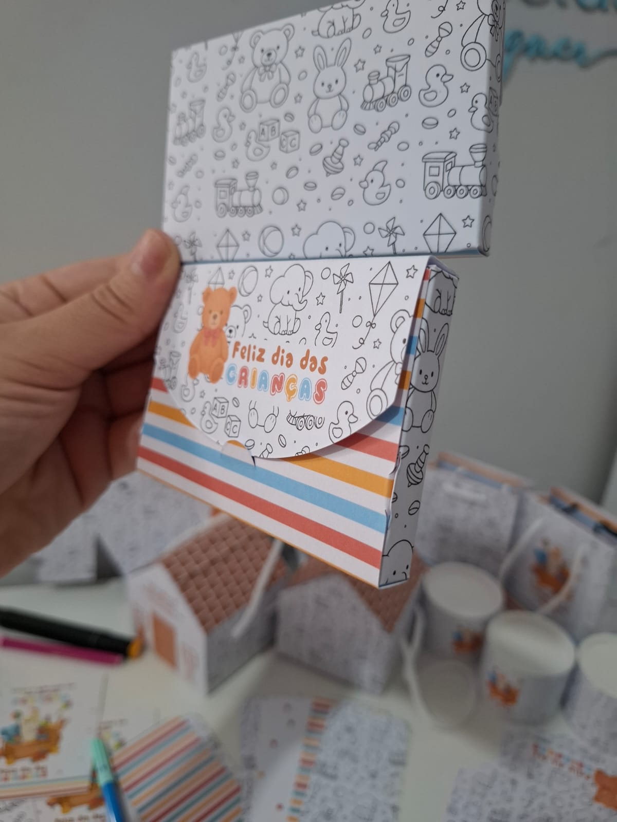 Caixinha para Kit Kat - Estampa personalizada - Andy Almeida Designer