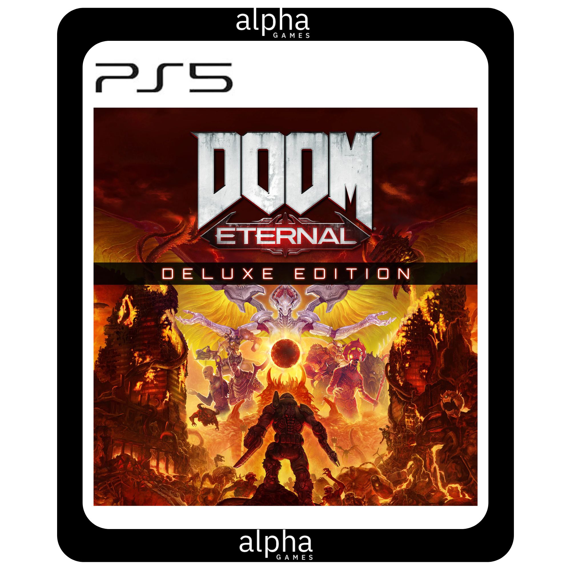DOOM Eternal Edi o Deluxe PS5 M dia Digital Alpha Games BR