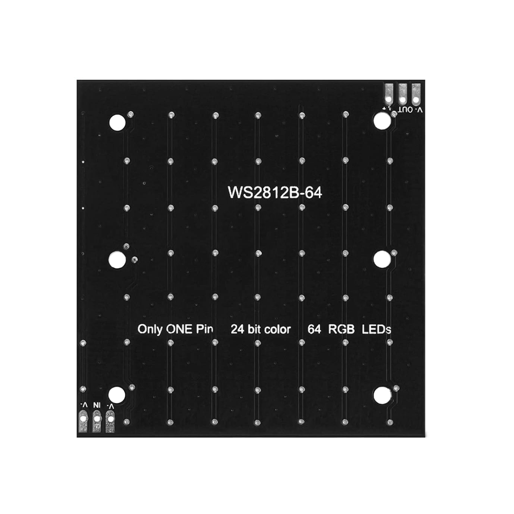 Módulo Matriz LED RGB 8x8 64 Bits WS2812 Endereçável - A Chave Virou