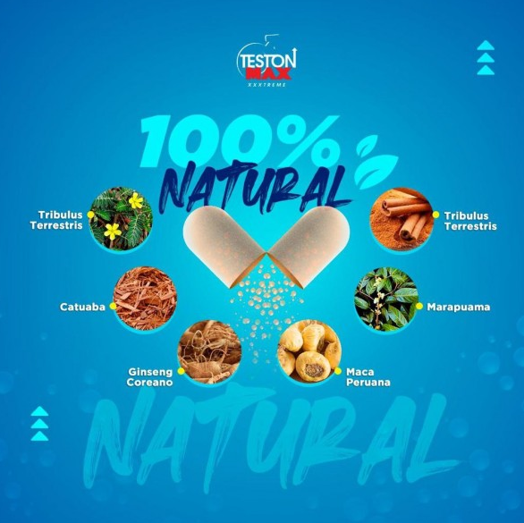 Teston Max 100% Natural Caixa 48 Cápsulas - Empório Fortunata ...