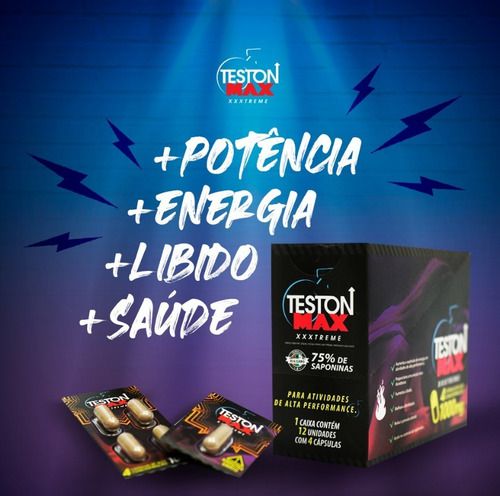 Teston Max 100% Natural Caixa 48 Cápsulas - Empório Fortunata ...