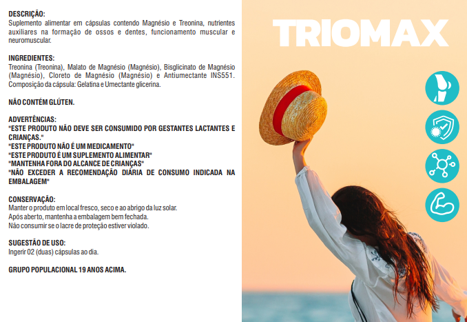 Triomax - Magnésio 60 Caps. Floral Ervas do Brasil - Empório Fortunata ...