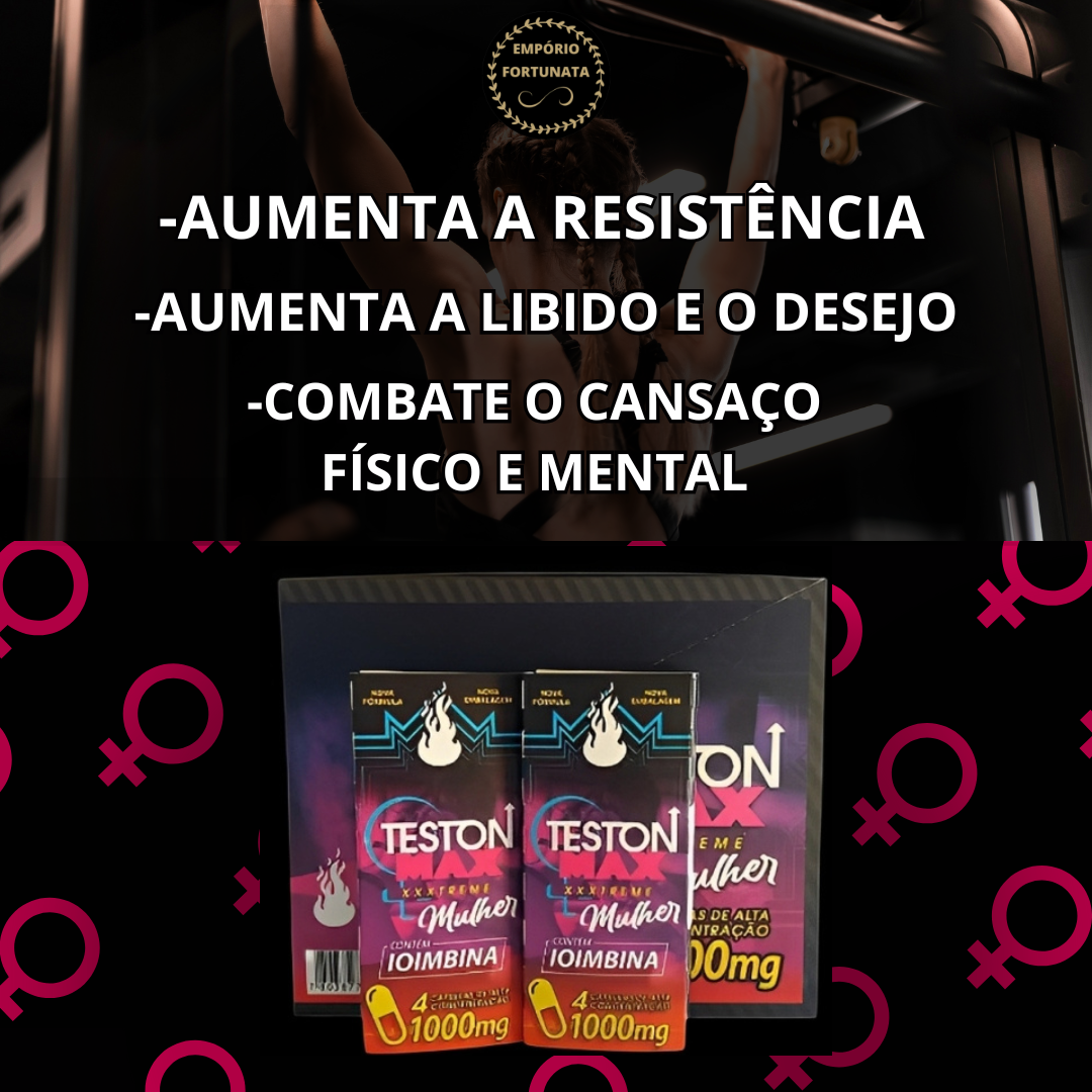 Teston Max Mulher Alta Concentração Caixa 48 Cápsulas - Empório ...