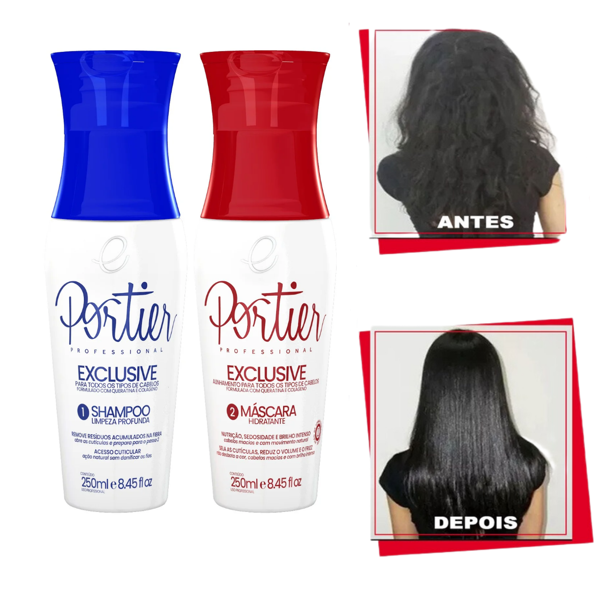 Progressiva Portier Exclusive Professional 250ml - Distribuidora Direta