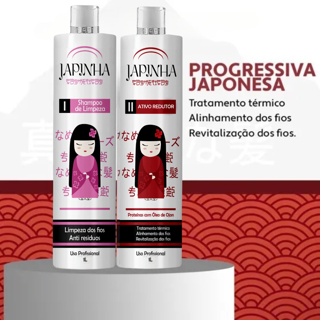 Kit Progressiva Japinha Óleo de Ojon Liso Extremo 1 Litro ...