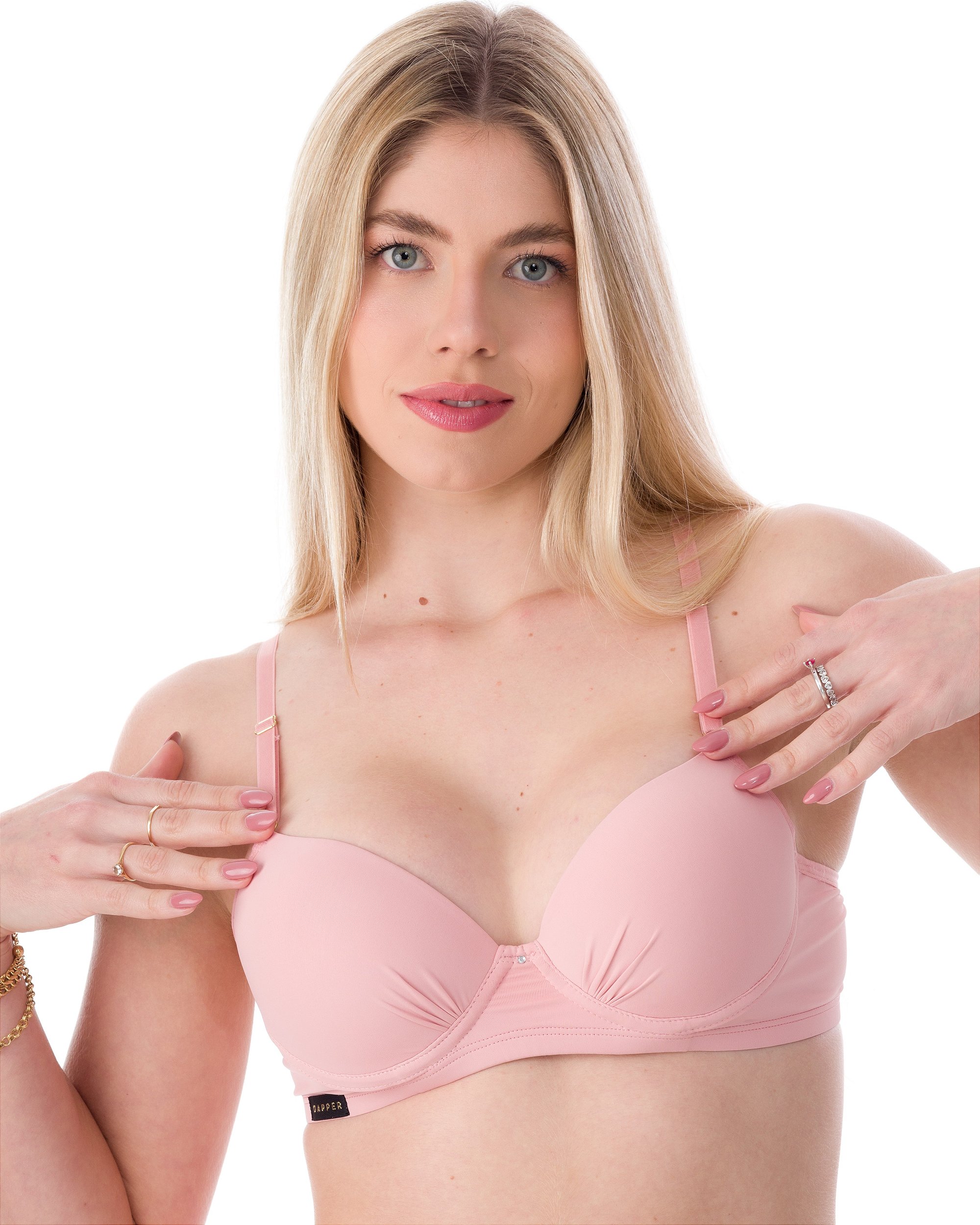 Sutiã básico todo em microfibra - Dapper Moda Intima