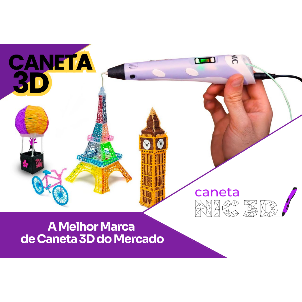 Caneta 3D - Camuflada - Filamento de 10 cores - Caneta 3D | A Primeira ...
