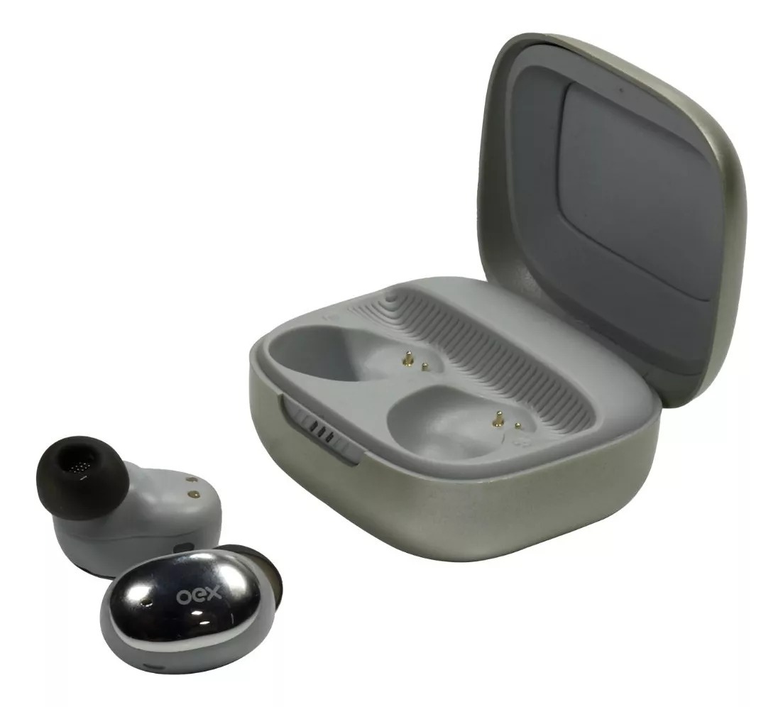 Fone De Ouvido Bluetooth Bud Prata Tws30 Oex - Digimer
