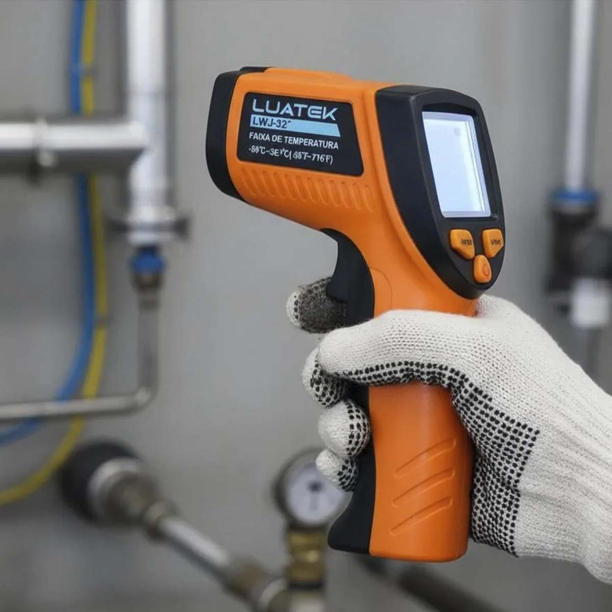 Termômetro Laser Digital Industrial Temperatura -50 A 330°c - Digimer