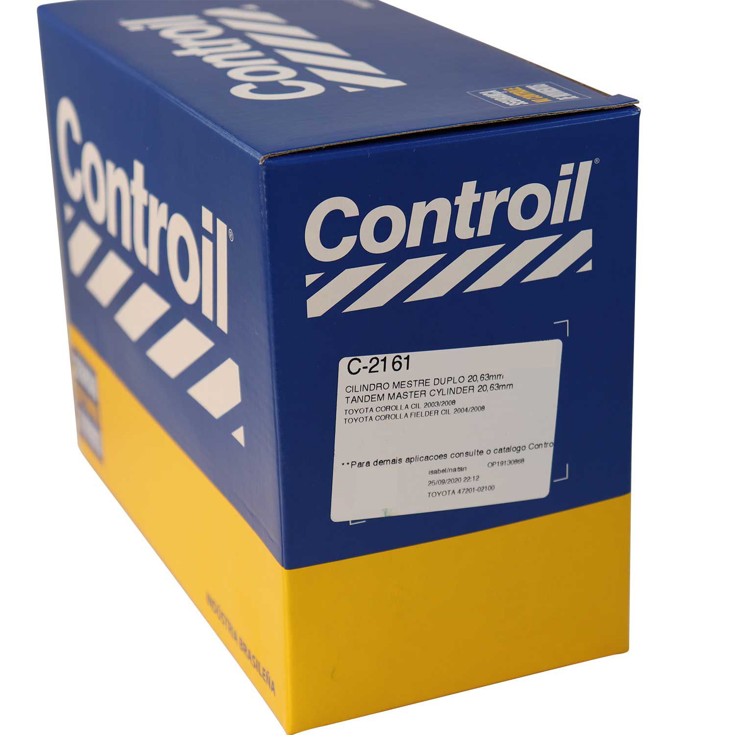 Cilindro Mestre Controil C2161 Toyota Corolla - Cód.7852 - Asllan Autopeças