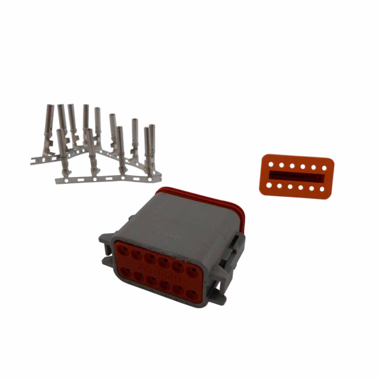 Conector Elétrico Fêmea 12 Vias Deutsch DT06-12SA - Cód.6934 - Asllan ...