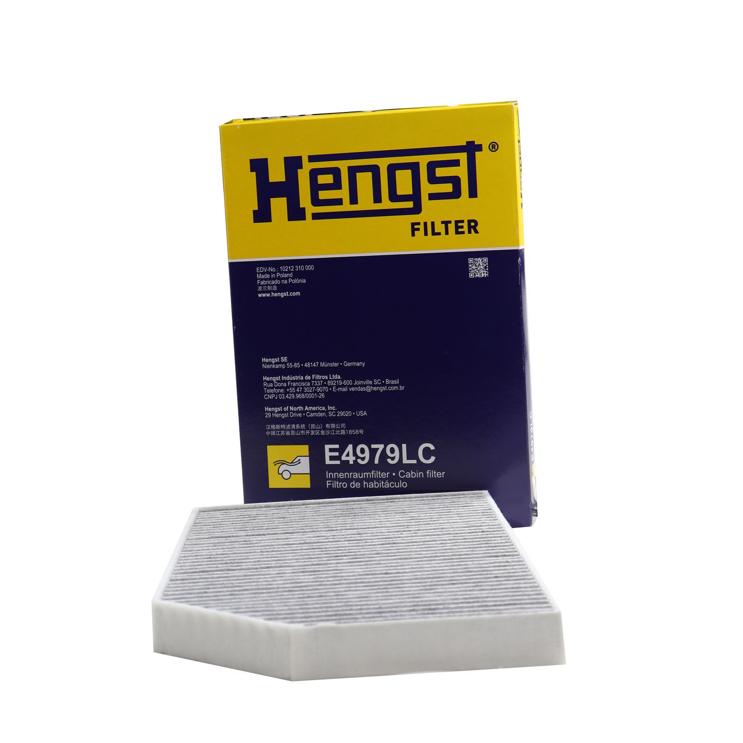 Filtro de Cabine Hengst E4979LC Porsche Panamera - Cód.10759 - Asllan ...