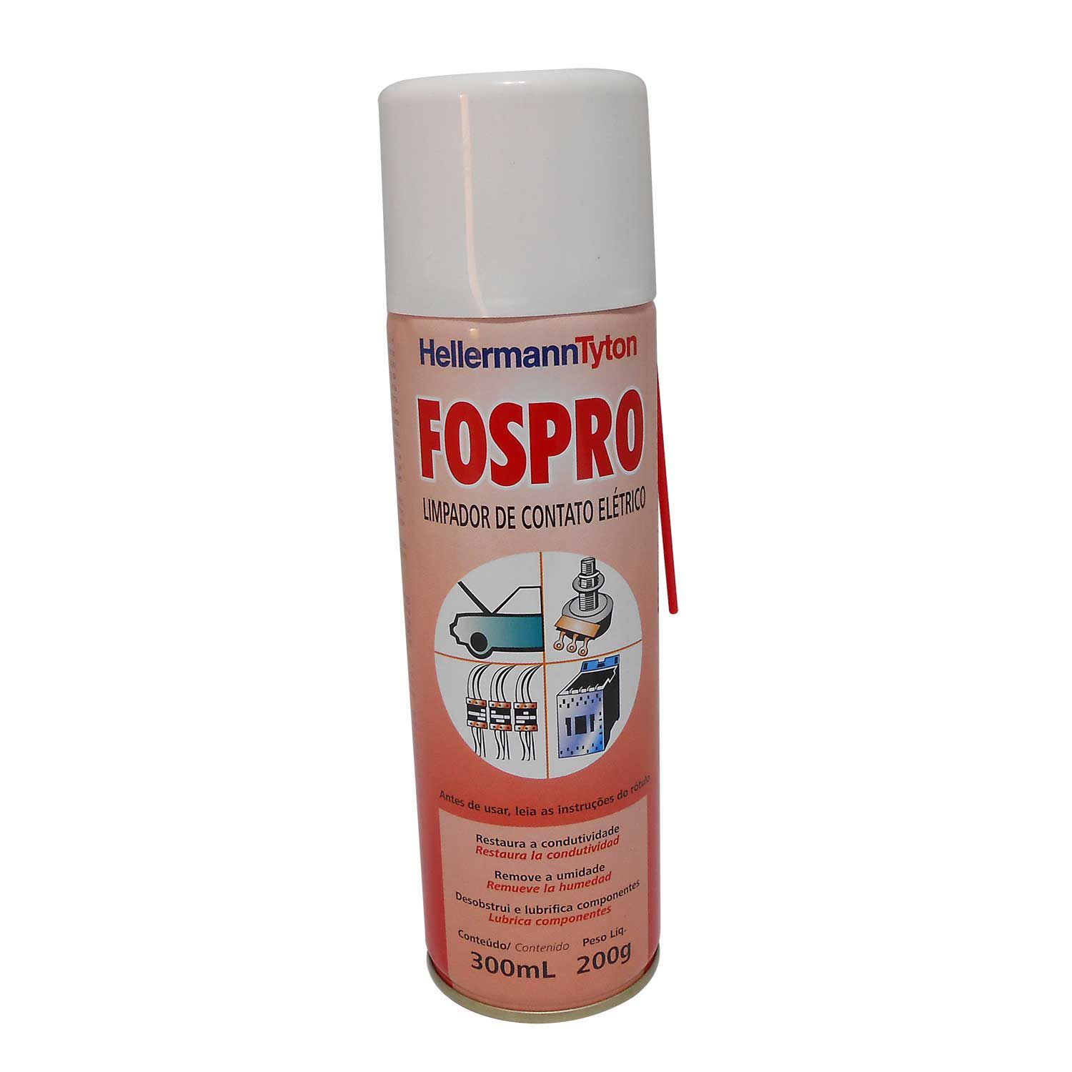 Limpa Contato HellermannTyton Fospro Spray - Cód.7379 - Asllan Autopeças