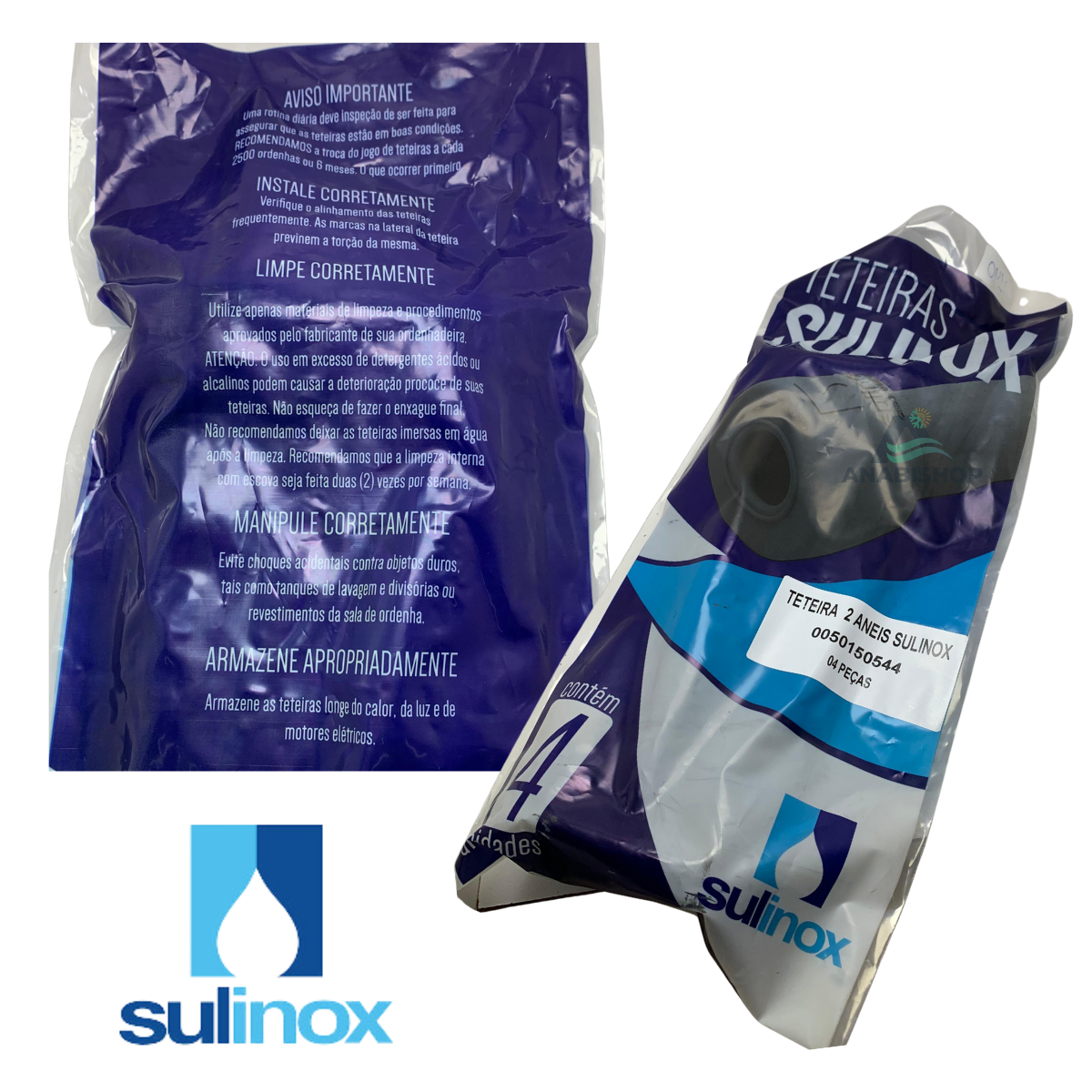 Teteira Insuflador Sulinox Alta Vazao - Ordenhadeira - anabishop