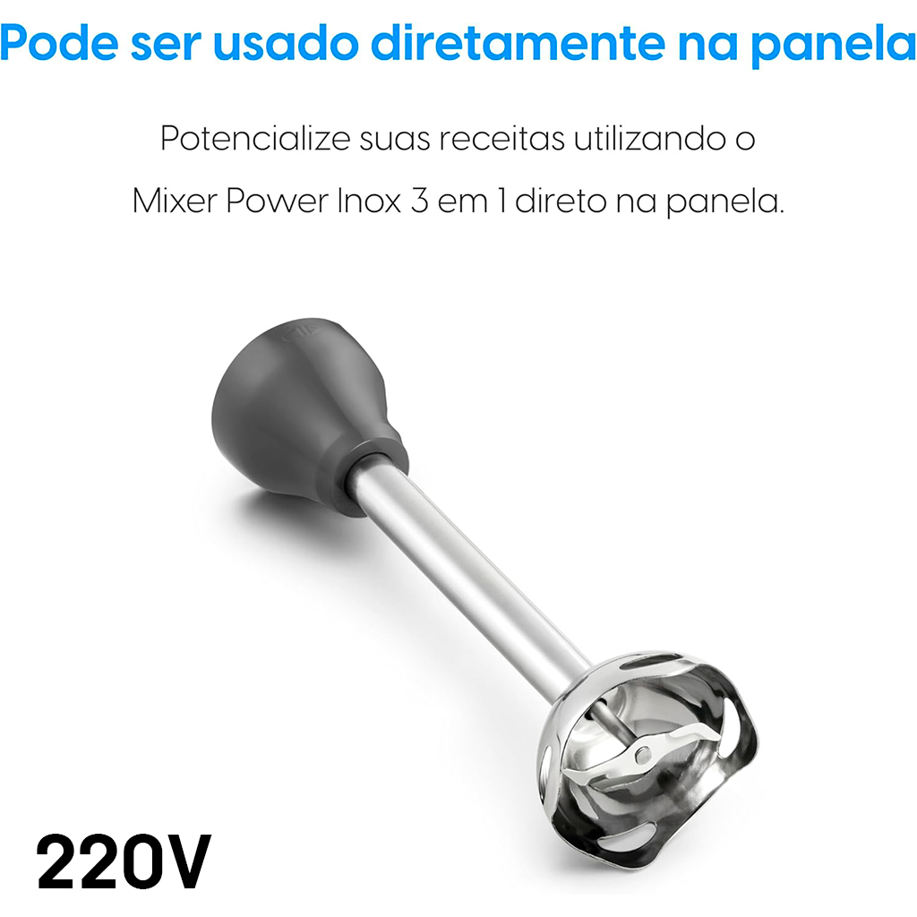 Mixer Power Inox 3 em 1 - 600W Elgin Lunar - 220V - Barateza.com | É ...