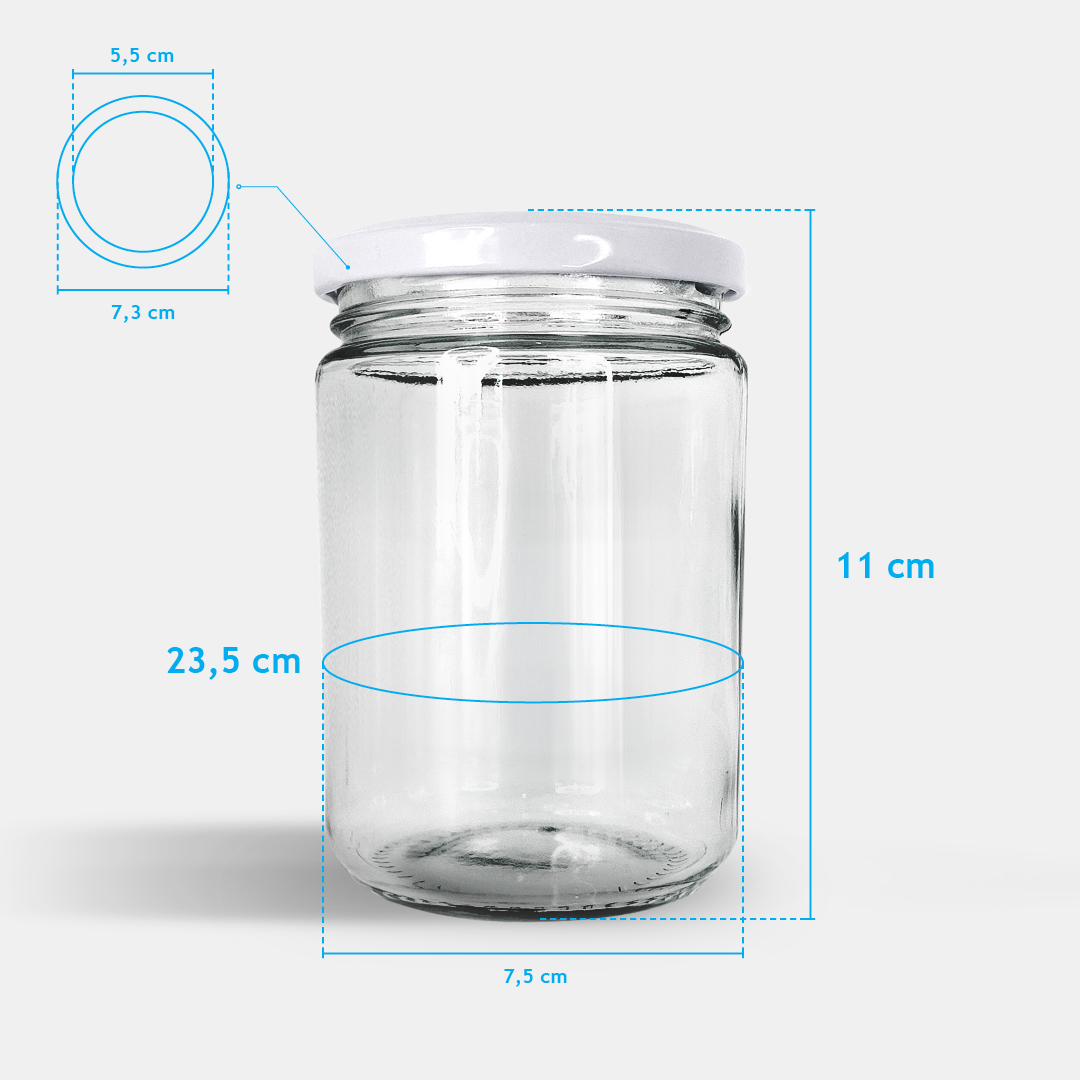 Pote de vidro Andino (CN) 370 ml - PodEmbalar - Embalagens e Potes de ...