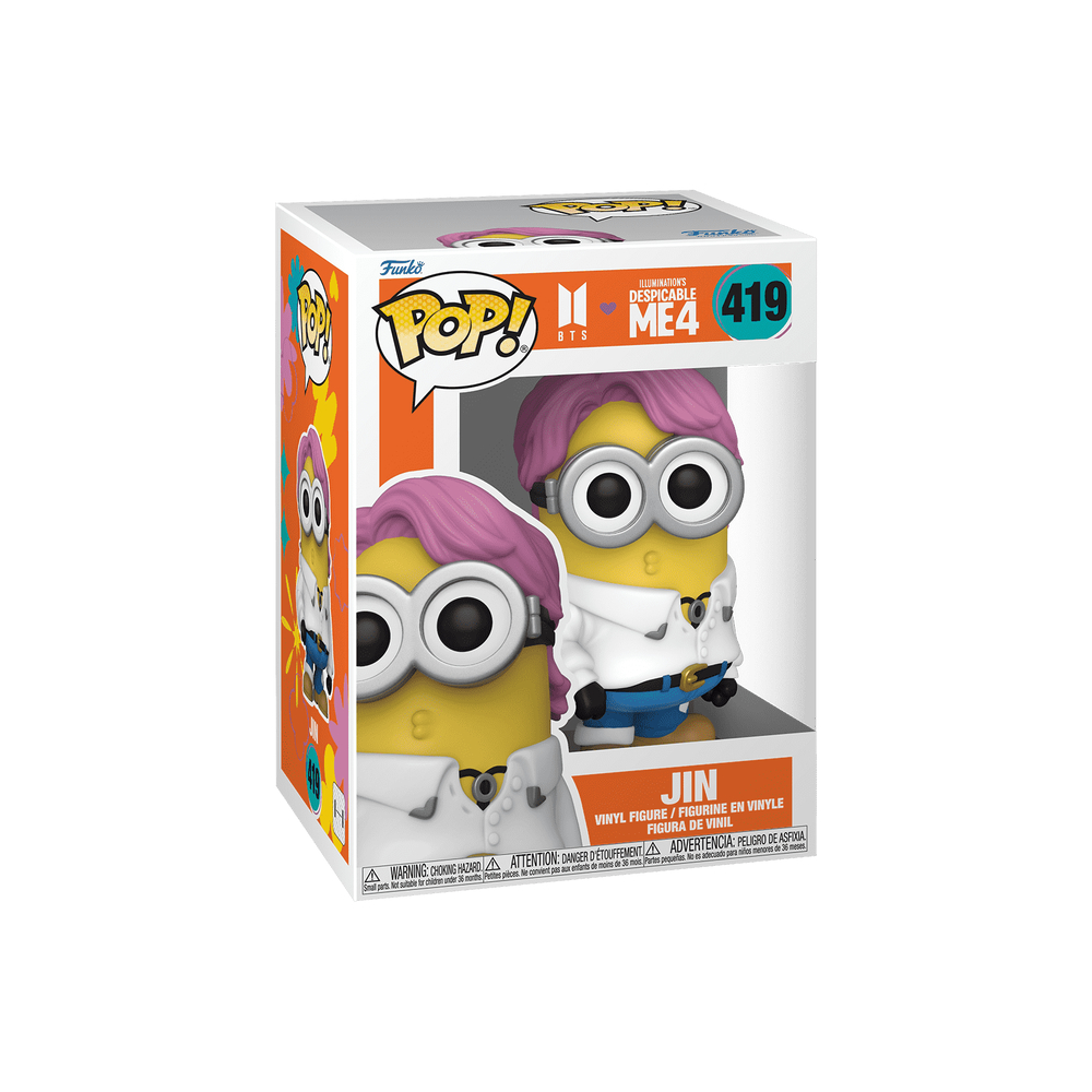Funko Pop BTS & Illumination's Despicable ME4 Jin 419 - Portal Mundo Pop