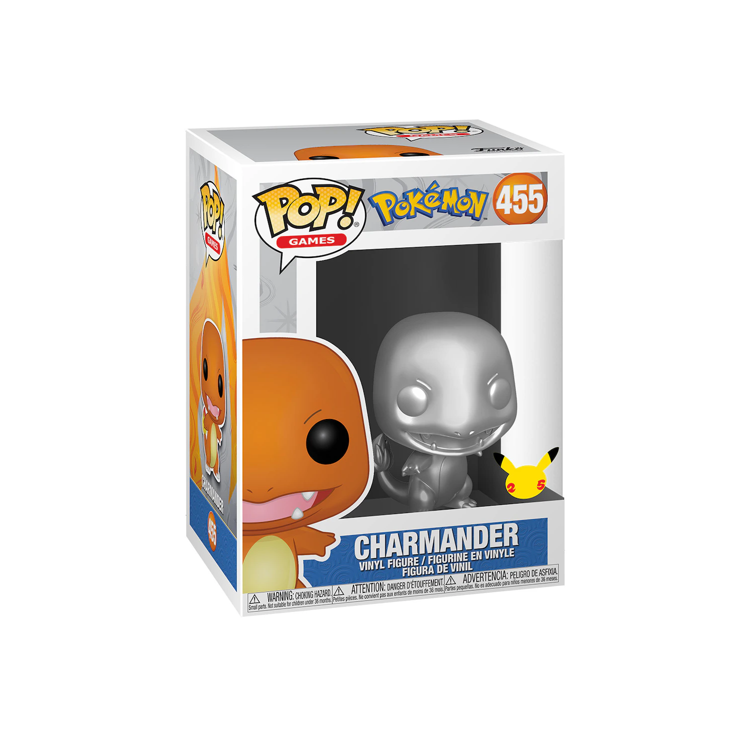 Funko Pop Pokemon Charmander (Silver) 455 - Portal Mundo Pop