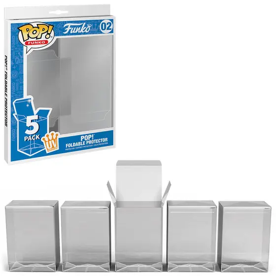 Foldable Pop Protector Funko 5 Pack Cases - Portal Mundo Pop