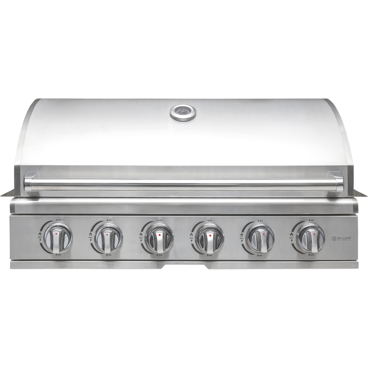 Churrasqueira a Gás Alluma Pro em Inox 304 de Embutir - 6 Queimadores ...
