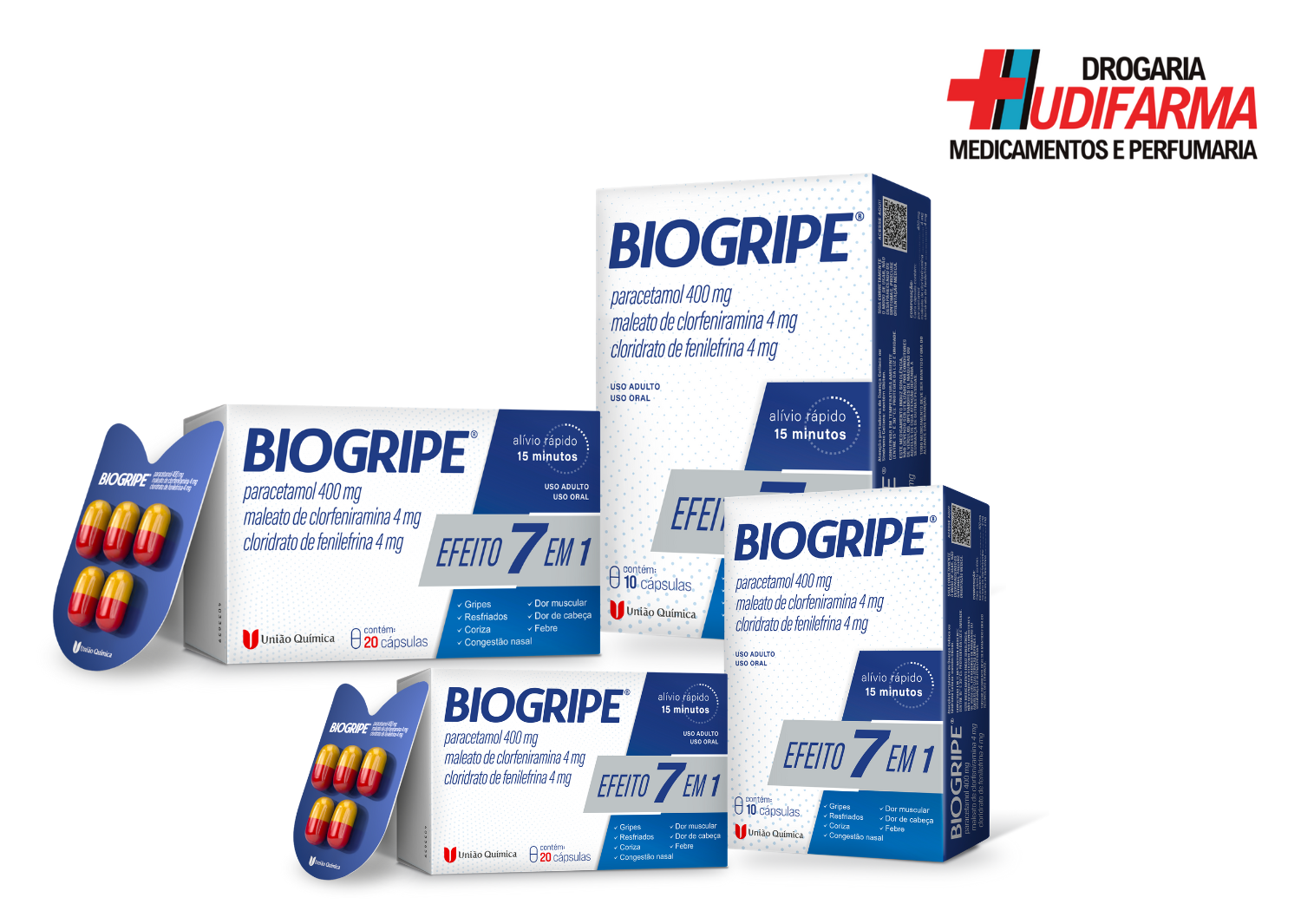 Biogripe 10 capsulas - Drogaria Udifarma