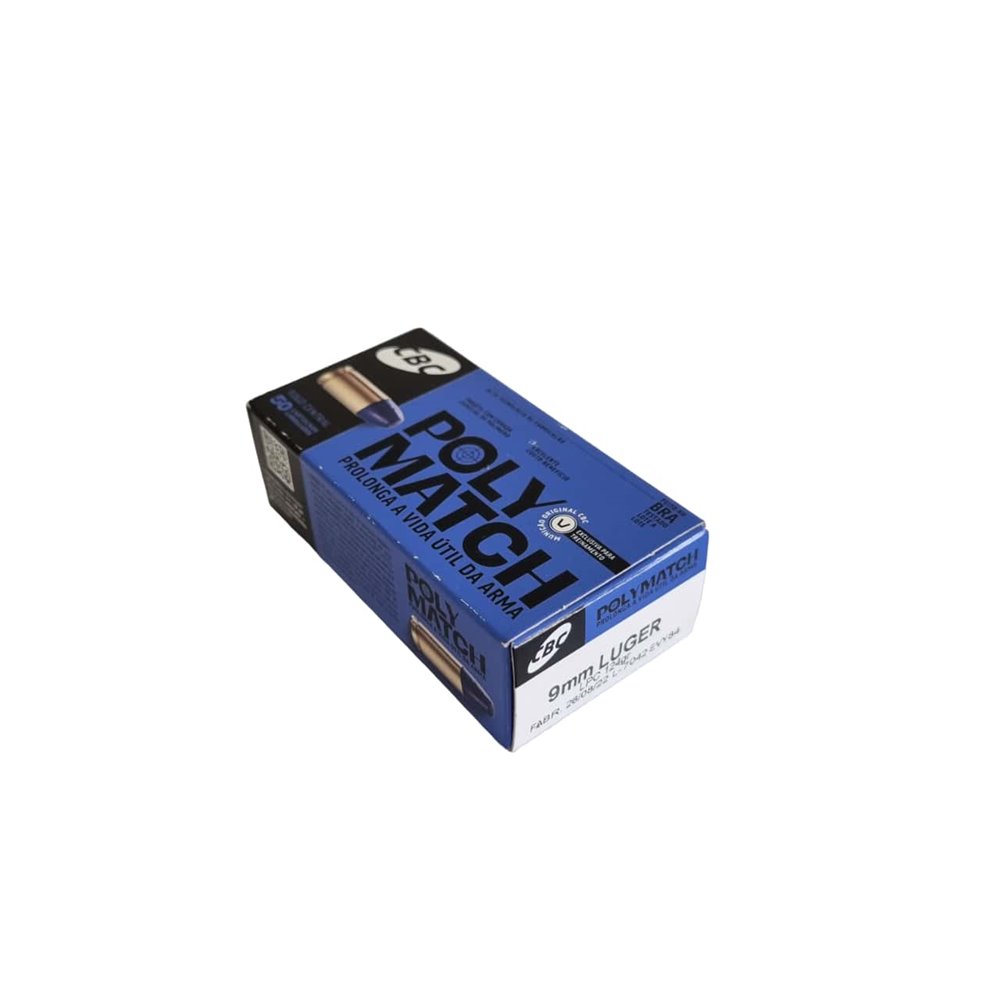 Munição cbc 9mm Polymatch - 124gr ETOG - Savage Armas e Munições