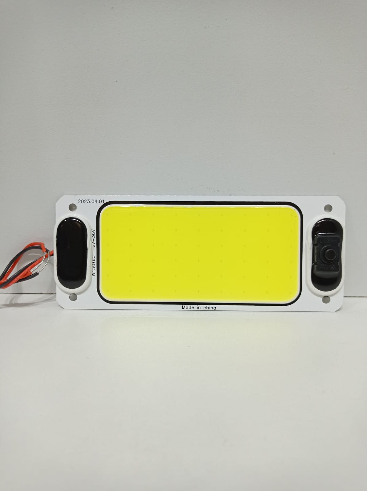 LUMINARIA COLB 54 LEDS RETANGULAR 15X6CM COM BOTAO 12-36V - Four Leds Lampadas Automotivas