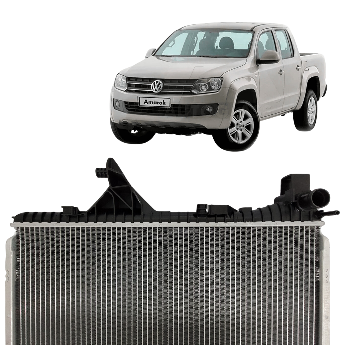 Radiador Amarok 2.0 16V Diesel 2011 a 2016 - Caminhonete & Cia