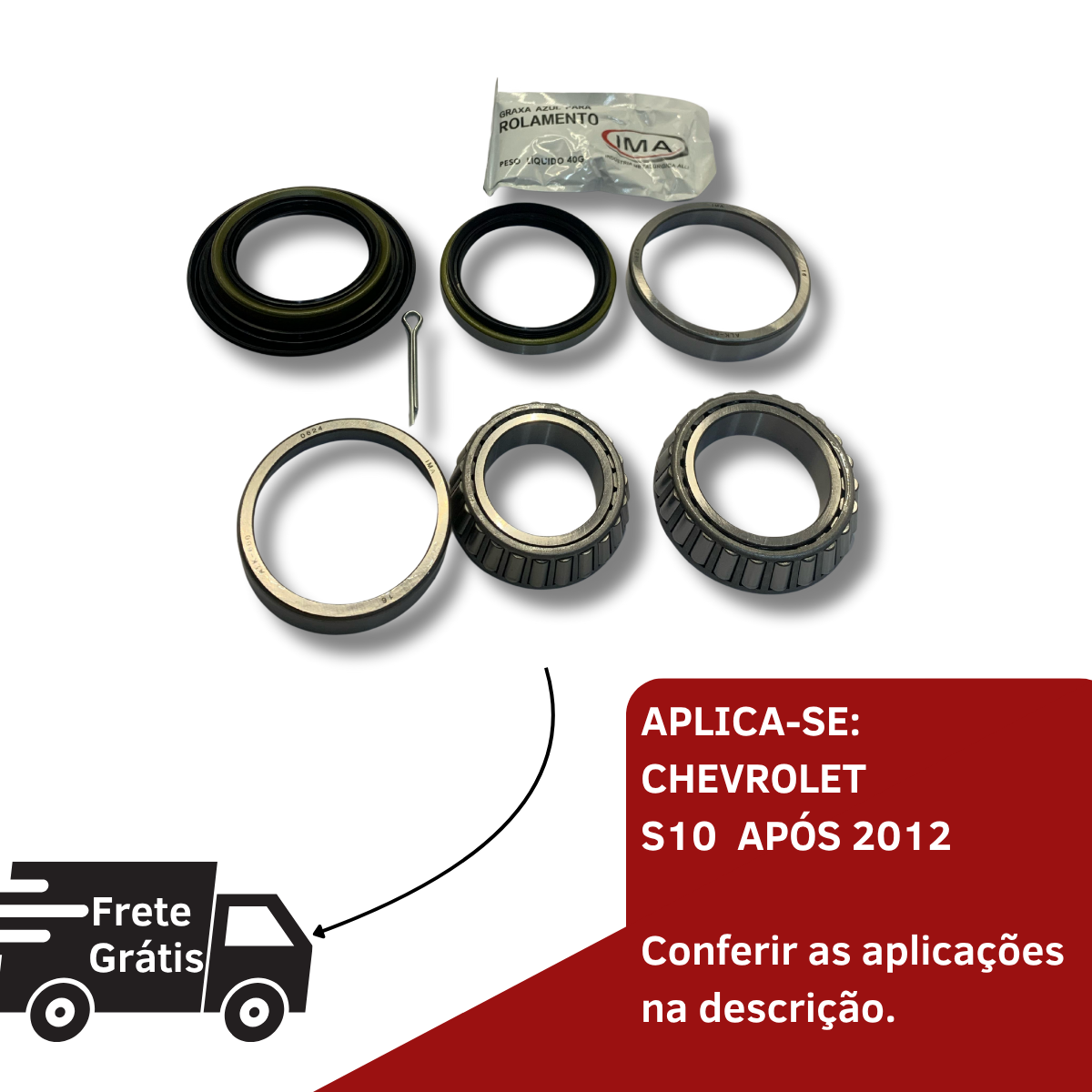 Kit Rolamento Roda Dianteira S10 Trailblazer 2012 A 2025 - Caminhonete ...