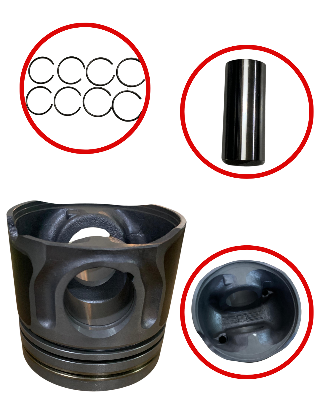 Jogo Pistão 0,5 com Pino HR Bongo 2.5 16V D4CB 2013 a 2025 ...