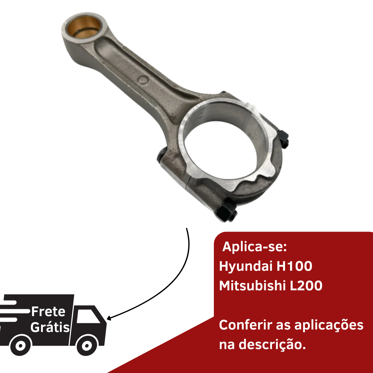 Biela Motor H100 L200 Reforçada Alto Desempenho - Nokamoto ...