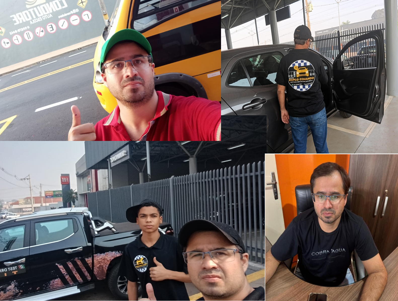 1 KIT Duplo Comando P/ Carro de Auto Escola T1 - Loja do CFC/Duplo ...