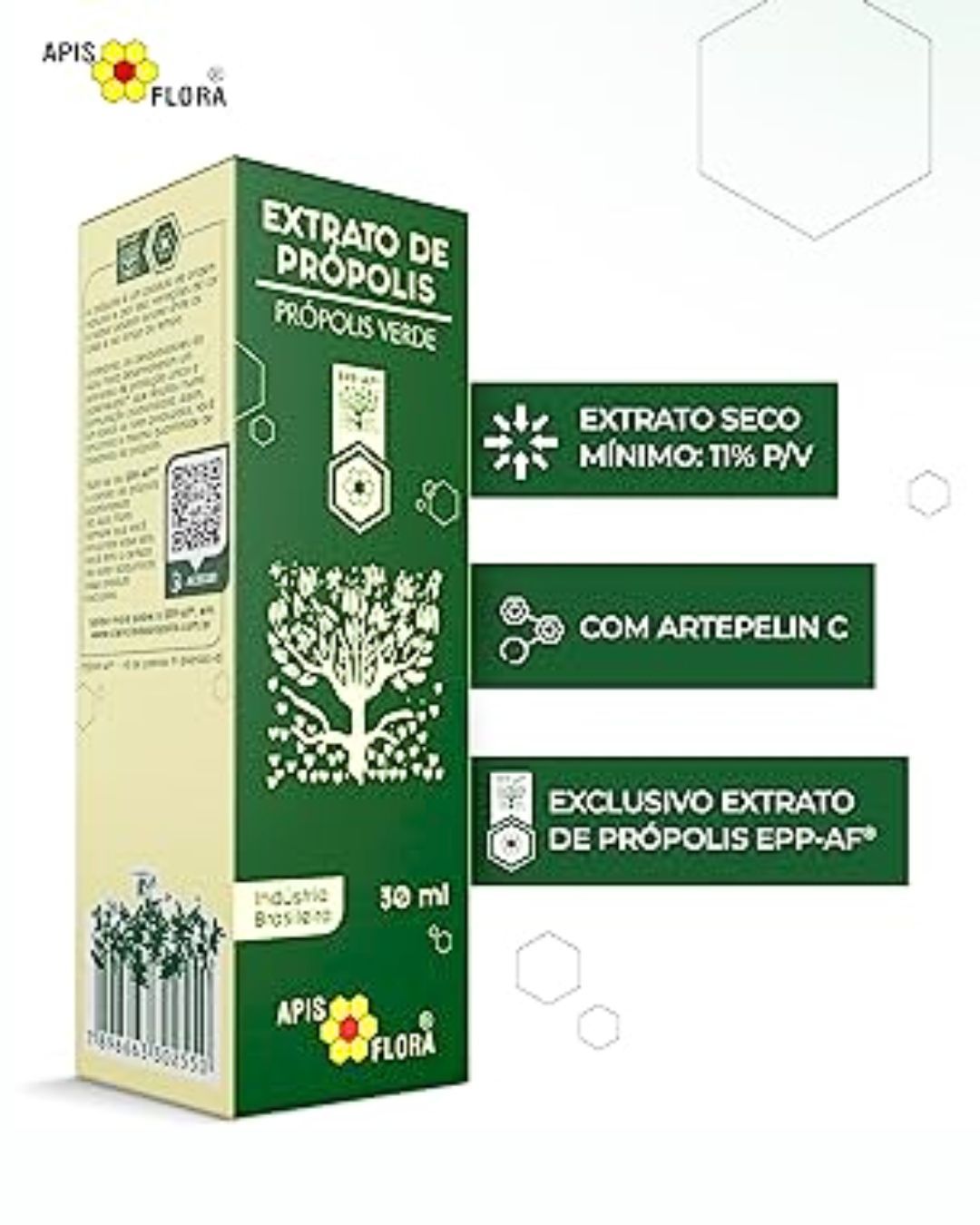 Extrato de Própolis Verde Apis Flora 30ml - Manah Produtos Naturais