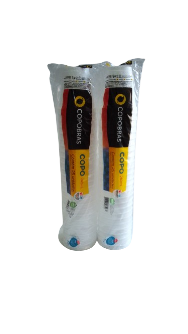 COPOBRAS COPO TERMICO 240 ML C/25 UNID. PCT - Macedo Embalagens